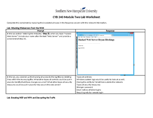 CYB-400 3-1 Journal - Auditing is critical to ensuring the security of ...