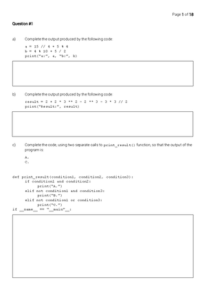 Tutorial 05 (solutions) - COMP3027/COMP3927 Tutorial questions The ...