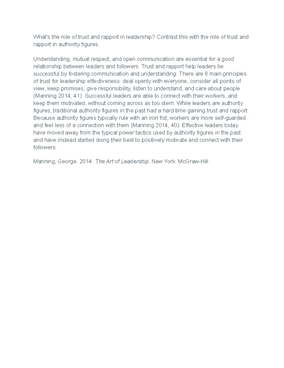 Trust & Rapport - What's the role of trust and rapport in leadership ...