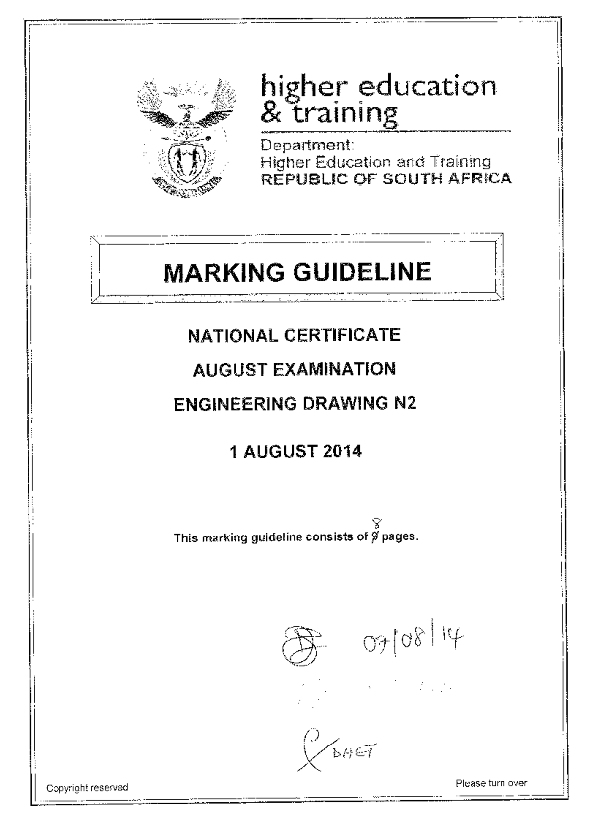 Engineering- Drawing-N2 - higher education training Department: Higher ...