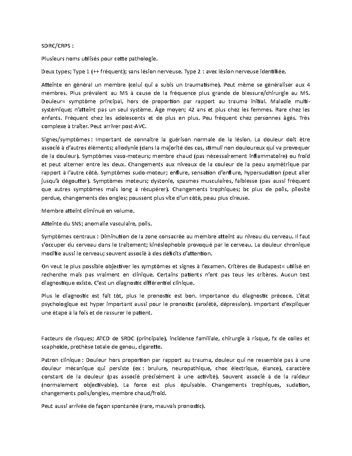 Cours autonome- SRDC - SDRC/CRPS : Plusieurs noms utilisés pour cette ...