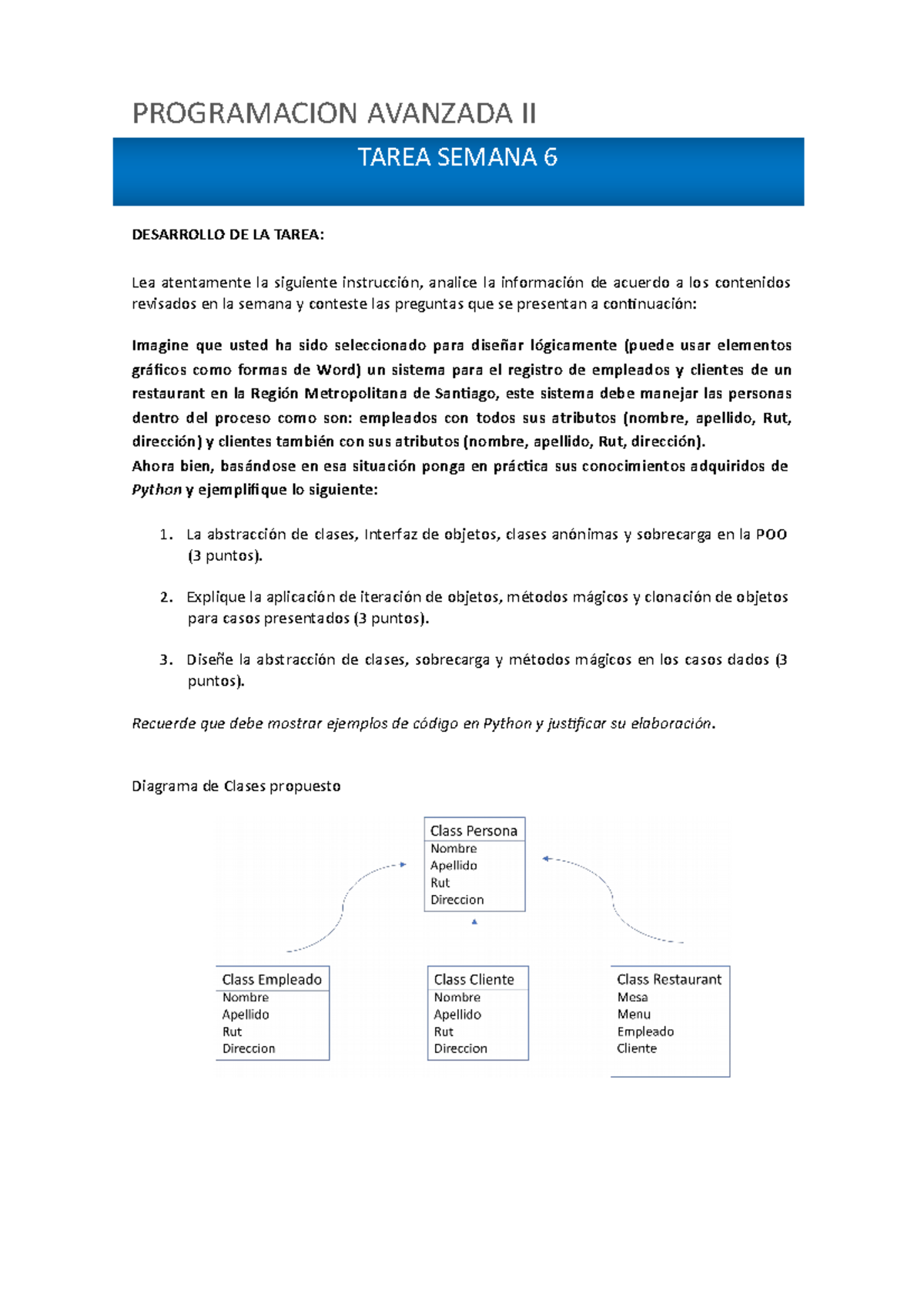 Control semana 6 - Proav 2 - TAREA SEMANA 6 PROGRAMACION AVANZADA II ...