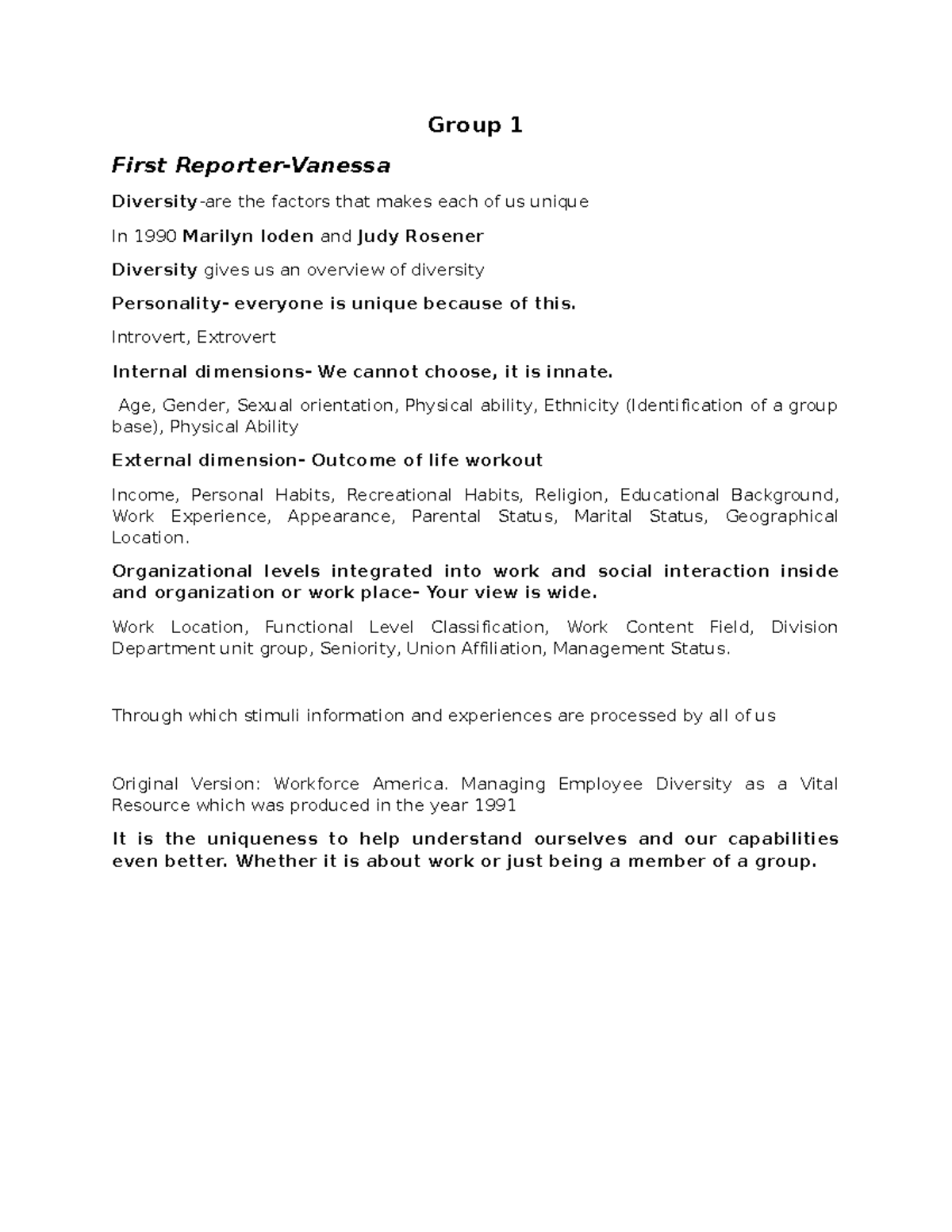 September 14, Tuesday Notes 1st Reporter - Group 1 First Reporter ...