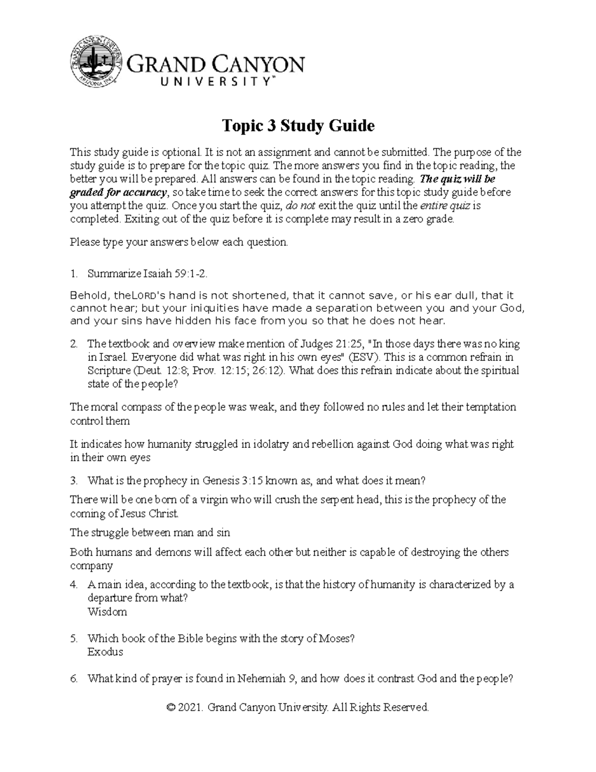 CWV 101 301 RS T3Study Guide Online - Topic 3 Study Guide This study ...