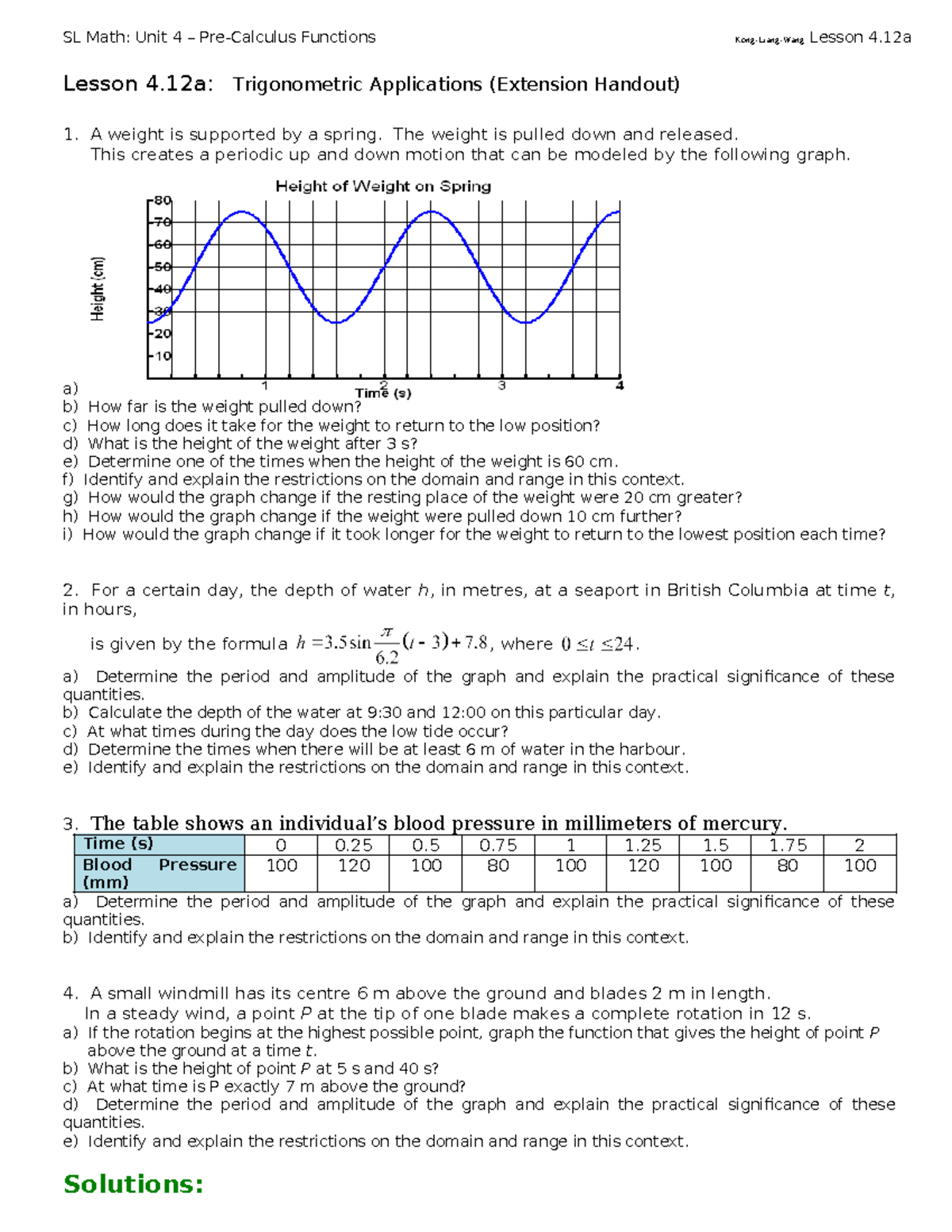 4.12a Trig Applications (HW) - Lesson 4: Trigonometric Applications ...