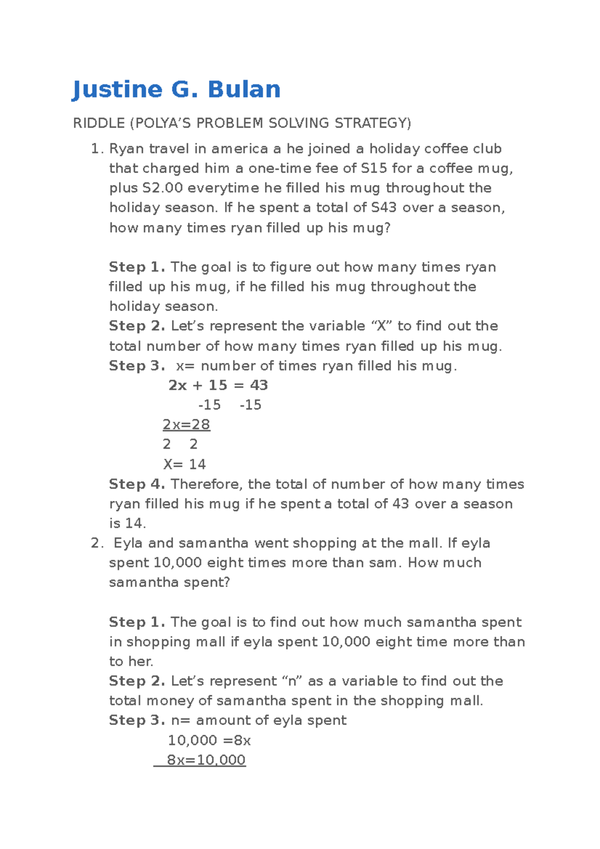Inbound 3130360460519177163 - Justine G. Bulan RIDDLE (POLYA’S PROBLEM ...