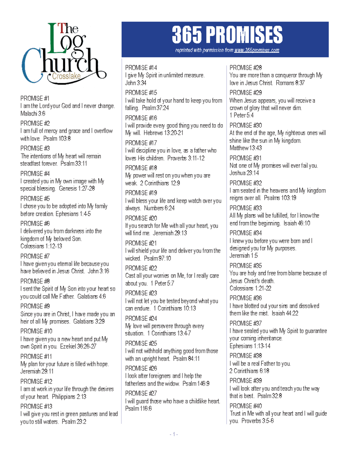 365- Promises - all about coursework - PROMISE I am the Lord your God ...