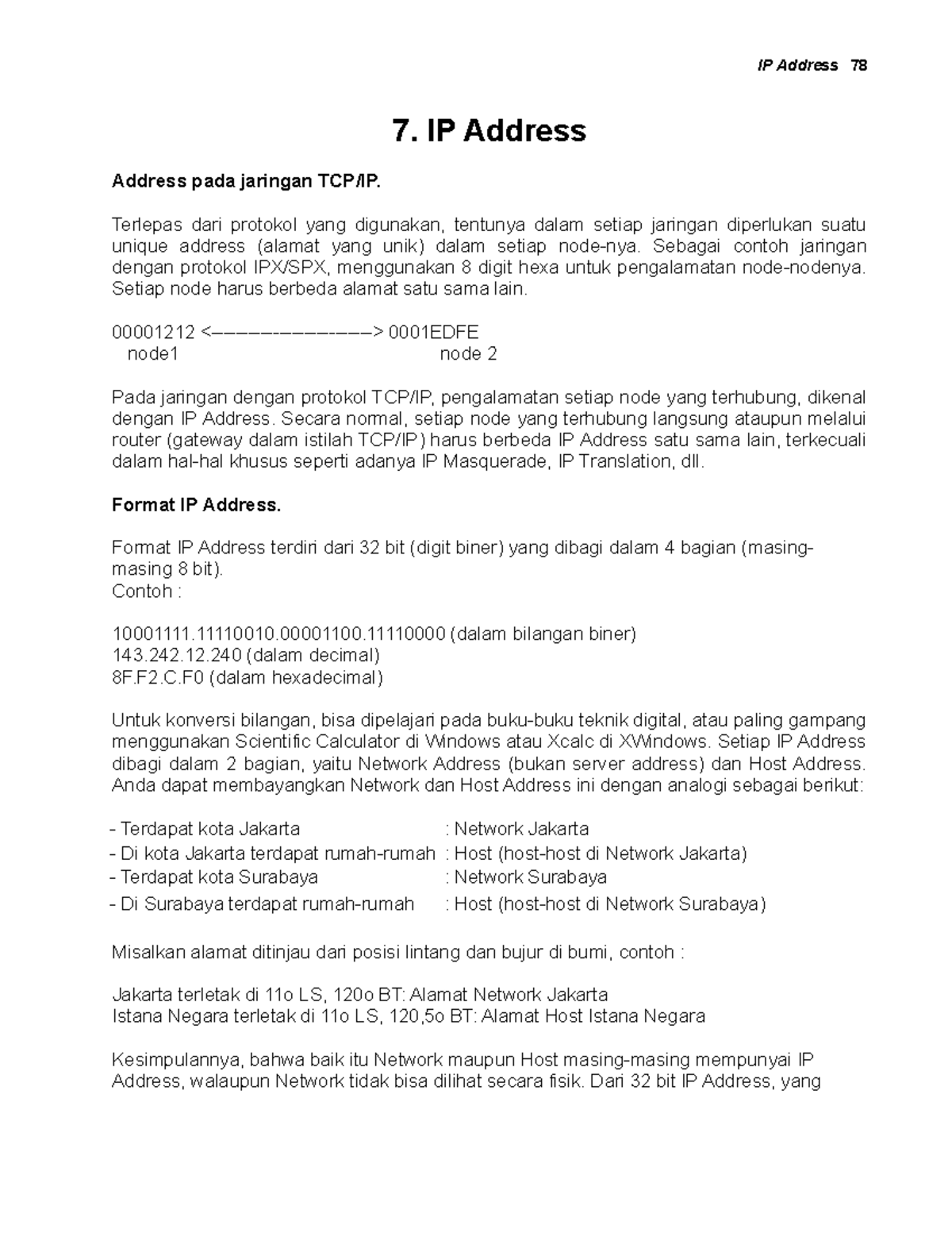 [05] IP Address - materi jarkom ip addres - 7. IP Address Address pada ...