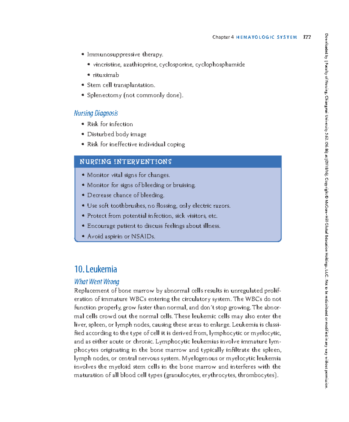 Lukemia - HEHE - chapter 4 H e m at o l o g i c S y S t e m 177 ...