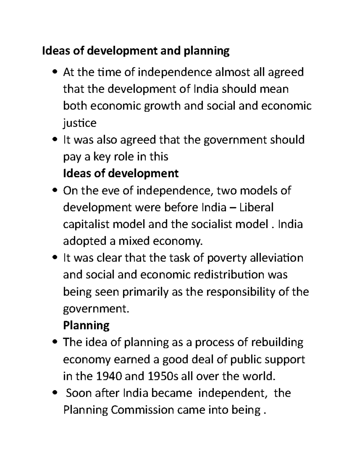 Politics of planned development-2 - Ideas of development and planning ...