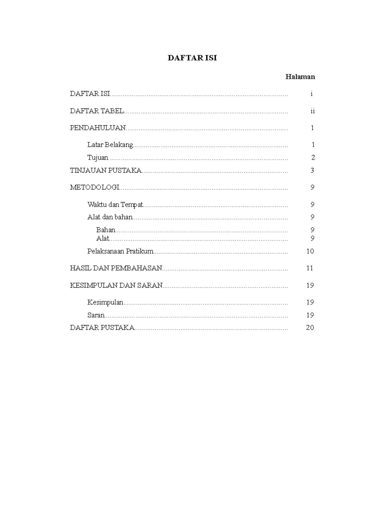Topik 3 - morfologi batang dan akar - DAFTAR ISI Halaman DAFTAR - Studocu