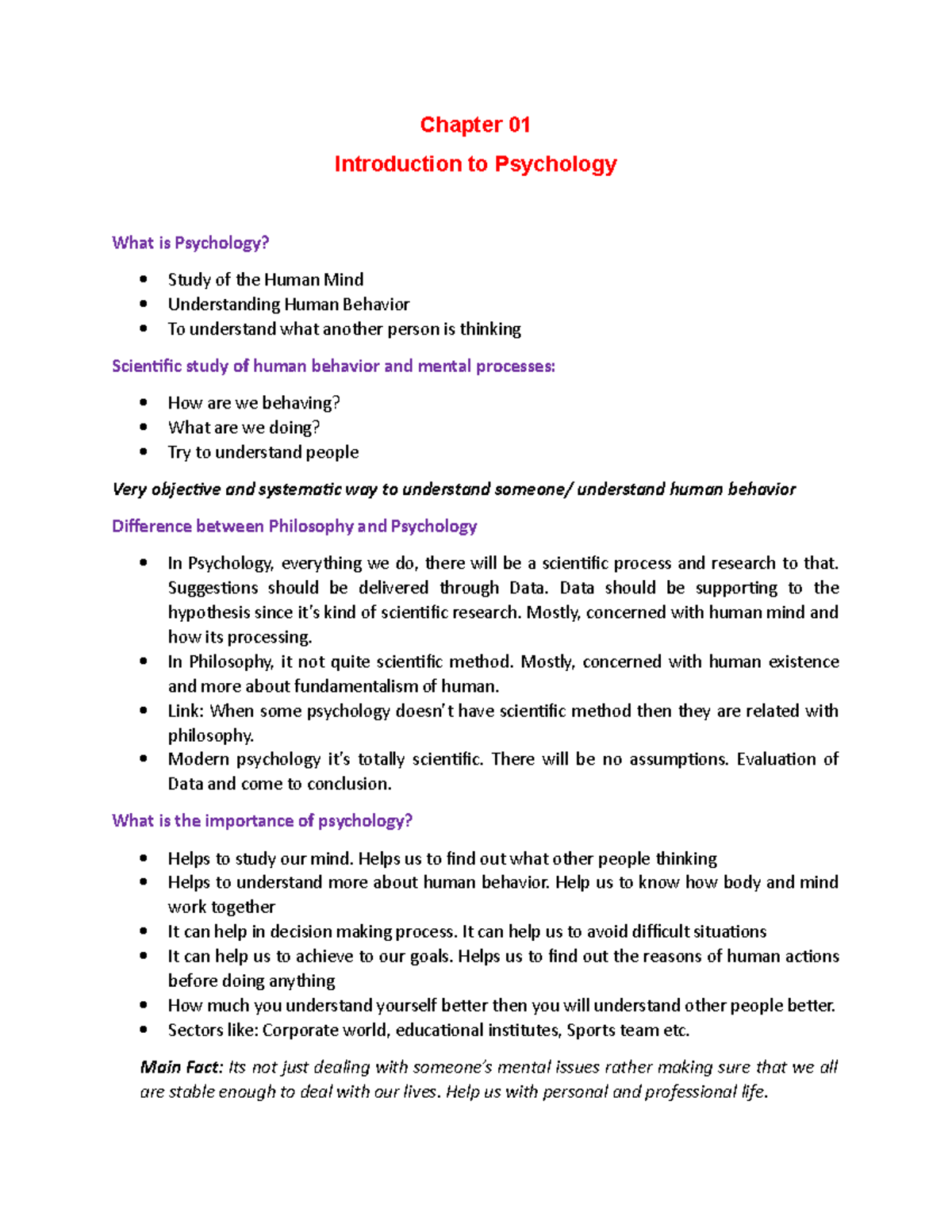 CH 1+3 Quiz 1 - Class Assignment - Chapter 01 Introduction to ...