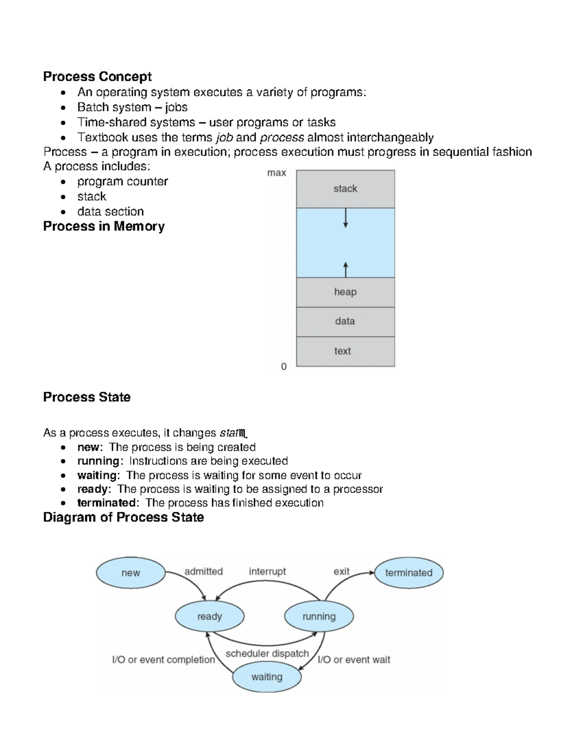 Unit2 - cOMPLETE NOTES FOR OPEARATING SYSTEM - Process Concept ...