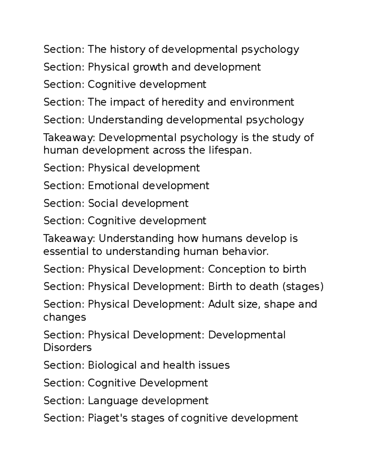 Understanding the different paths of human development - Section: The ...