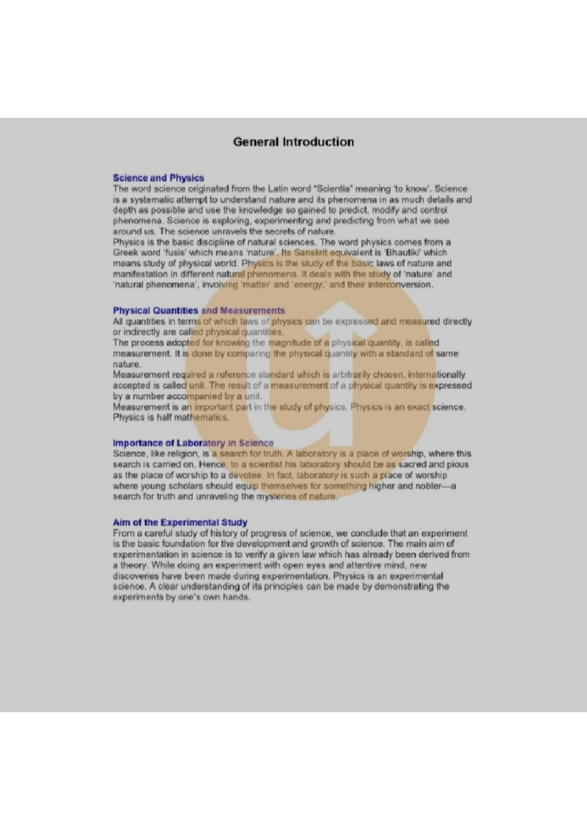 General introduction physics - Physics Proposal - Studocu