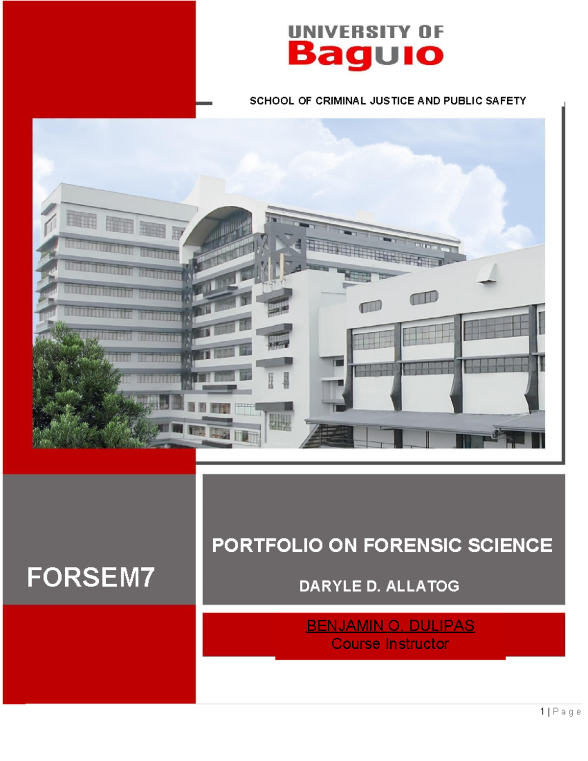 Forens 3 Module 2nd Sem Sy 22 23 - SCHOOL OF CRIMINAL JUSTICE AND ...