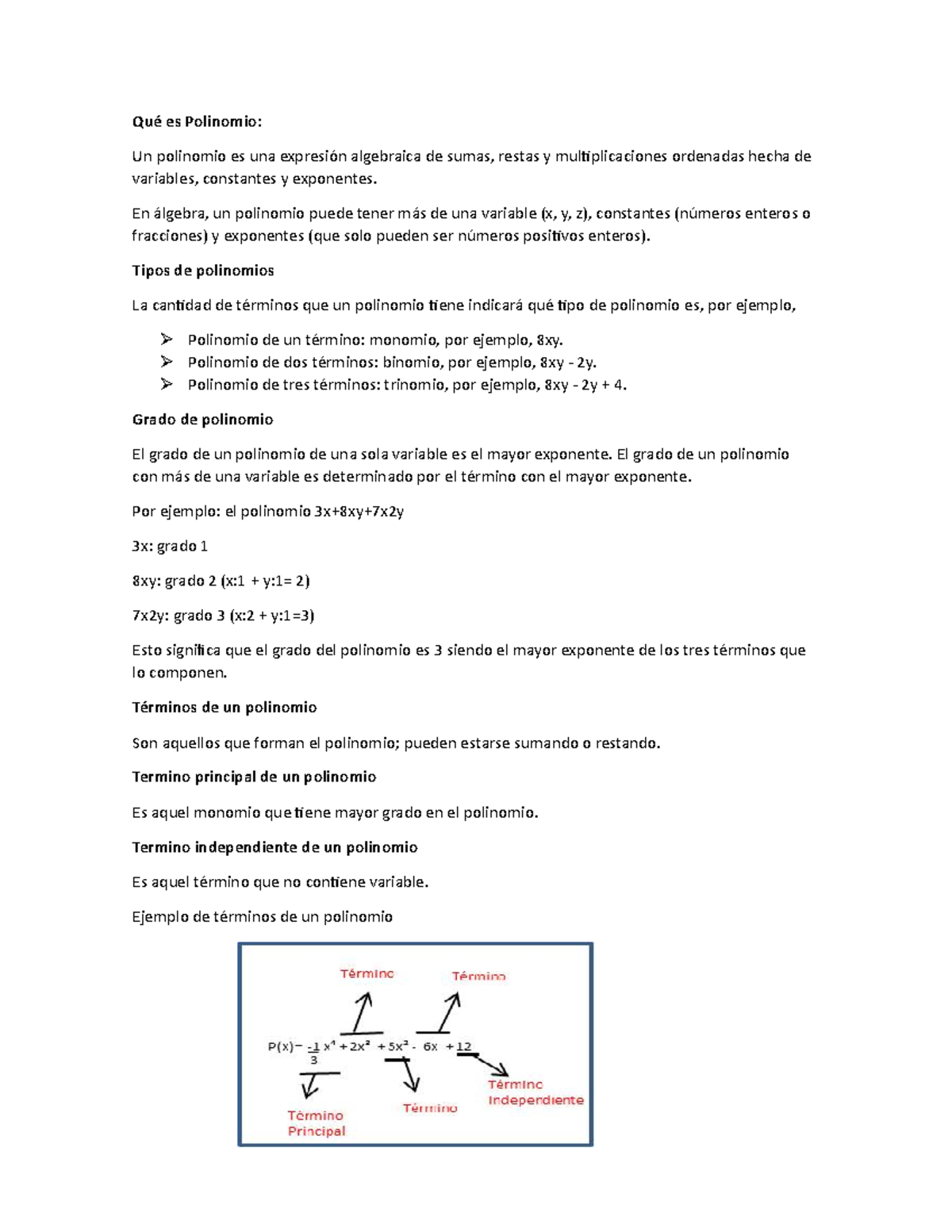 Qué es Polinomio - uhl´ñlkj jpo+p`+`p¡`p`'op`popi+pik lkkp'òp`p okjk ...
