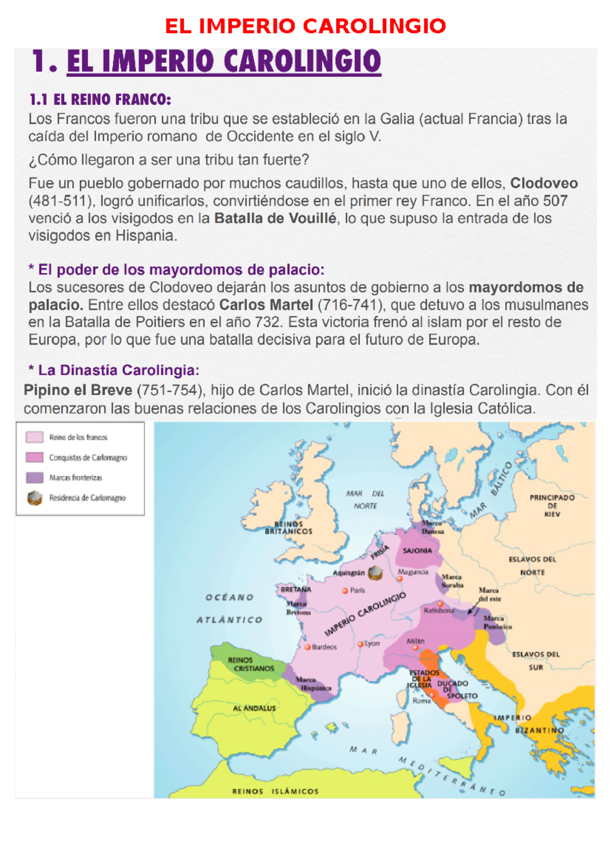 EL Imperio Carolingio - Tema en modo presentación - Geografía e ...