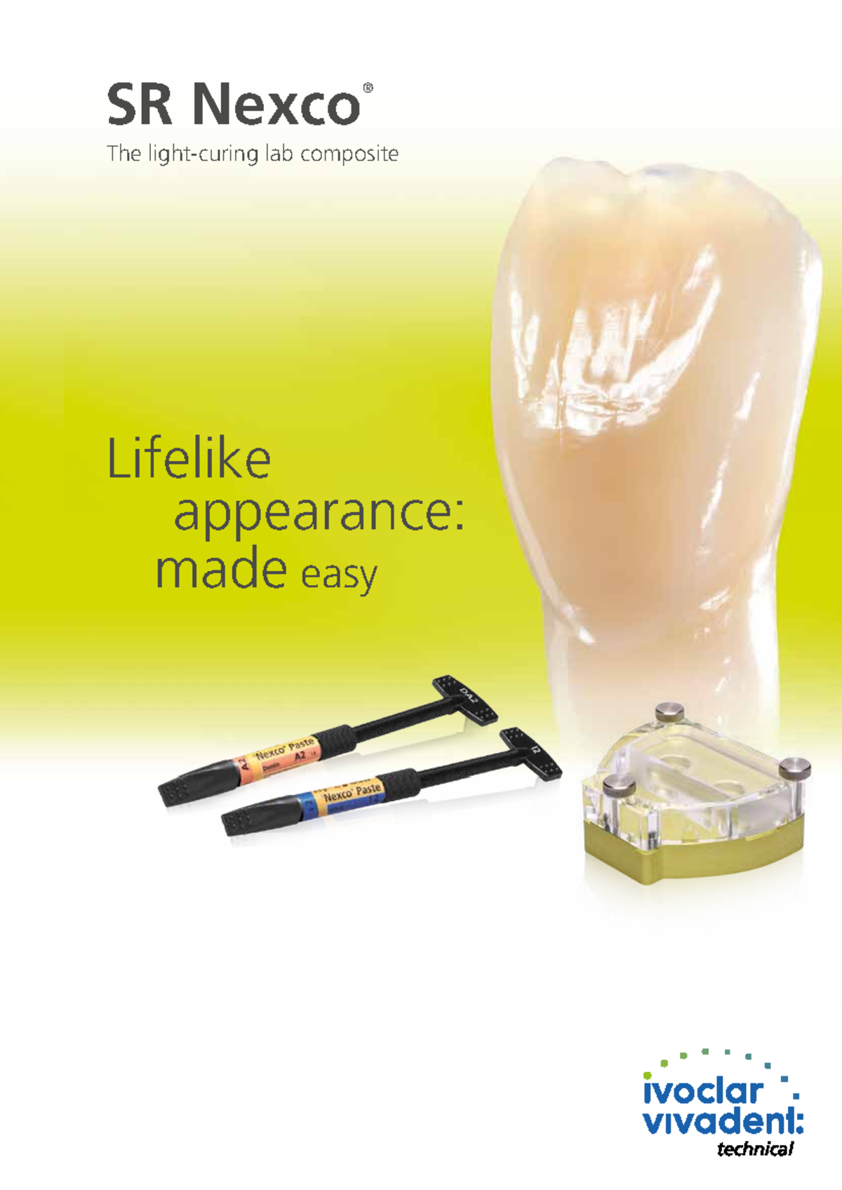 SR Nexco Paste Brochure - Lifelike appearance: made easy SR Nexco ® The ...