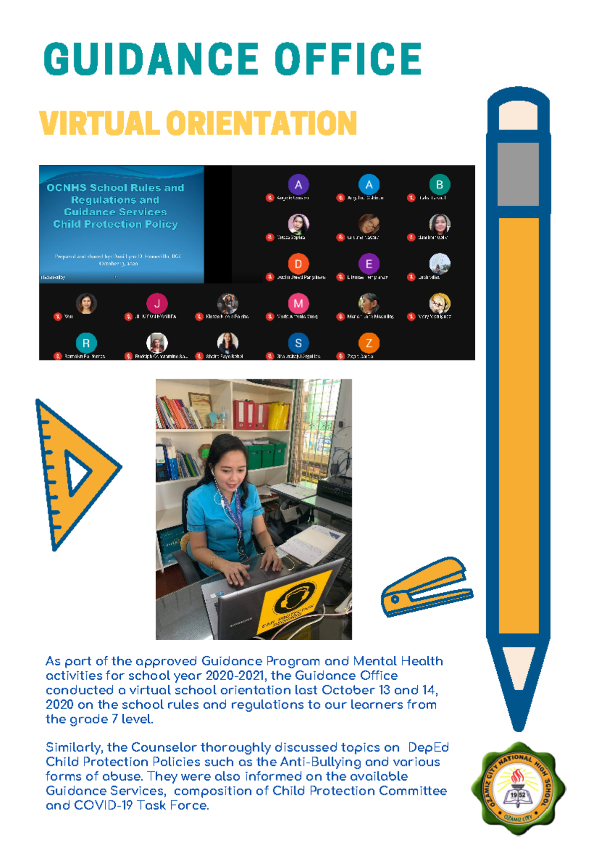 Virtual Orientation Oct 13 14 2020 - GUIDANCE OFFICE VIRTUAL ...