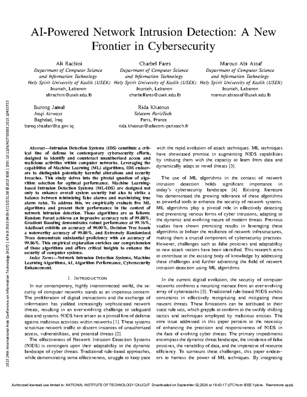 AI-Powered Network Intrusion Detection A New Frontier in Cybersecurity ...