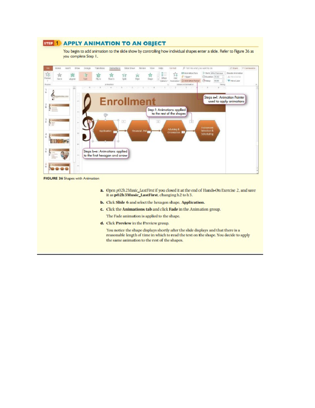 PPT 3 - mark - STEP 1 APPLY ANIMATION TO AN OBJECT You begin to add ...
