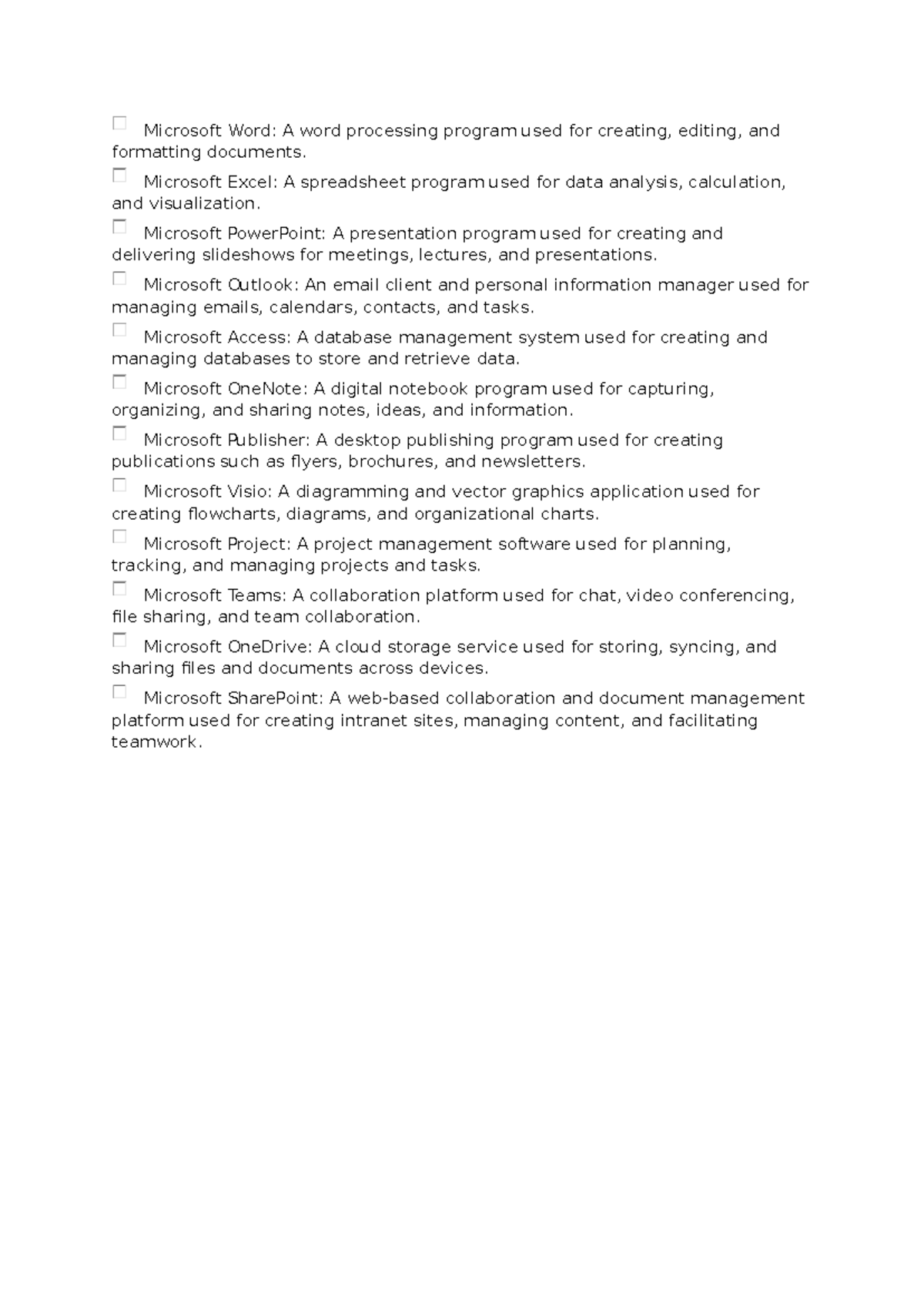 Acess To Microsoft Office - Microsoft Word: A word processing program ...