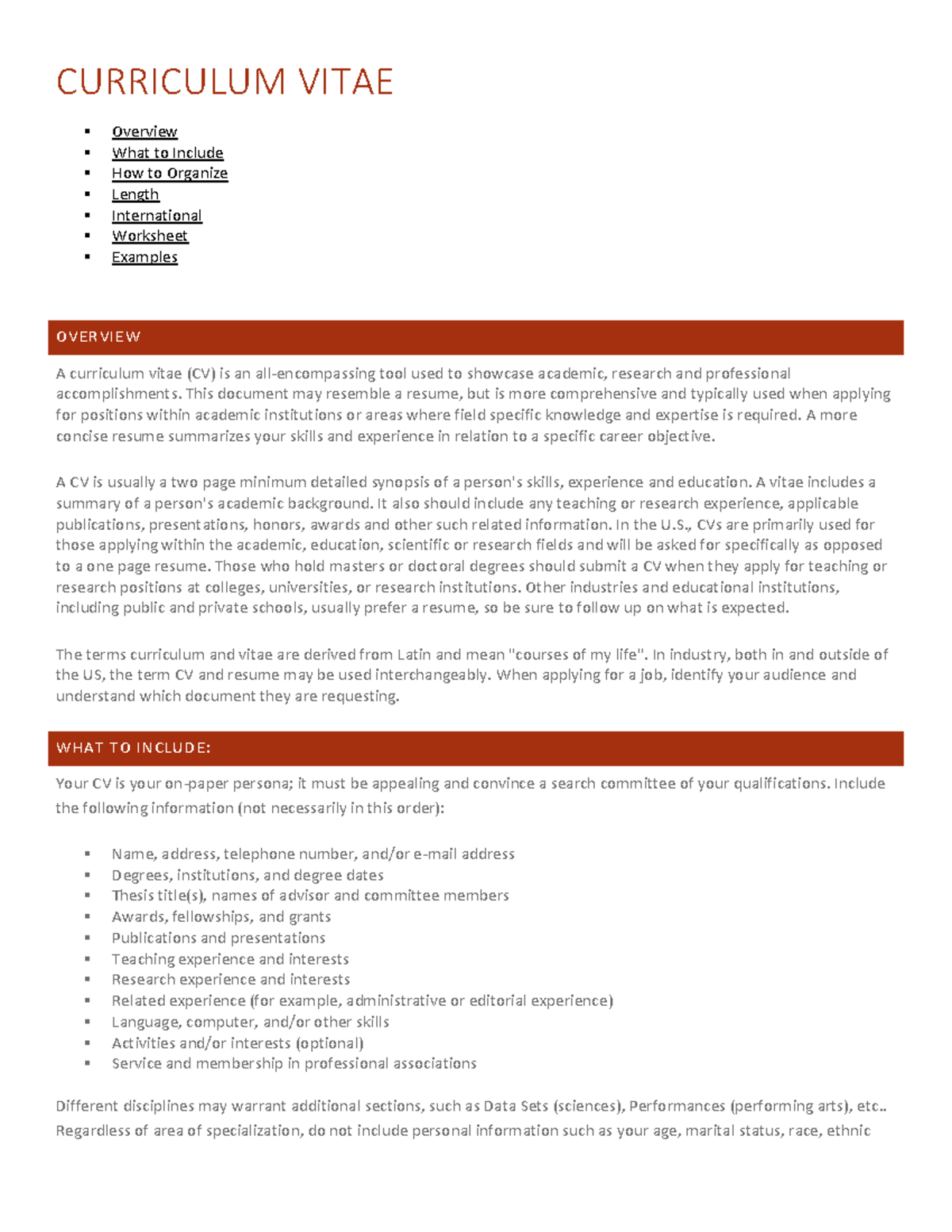 Cv-templates - templates for creating curriculum vitae - CURRICULUM ...