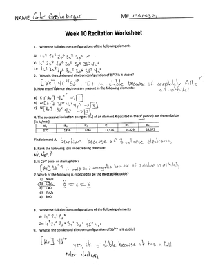 Practice Exam 4 Questions (1) - Chemistry 1040 Exam 4: Practice ...