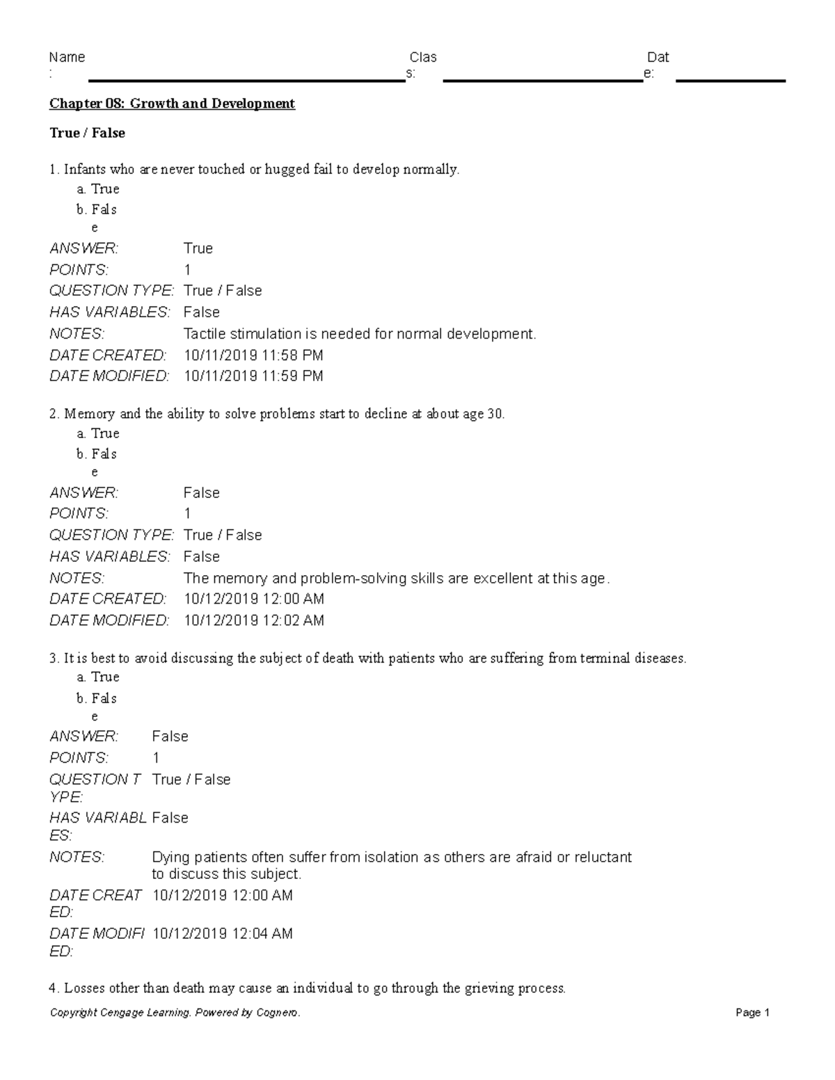 Chapter 08 Growth and Development - : s: e: Chapter 08: Growth and ...