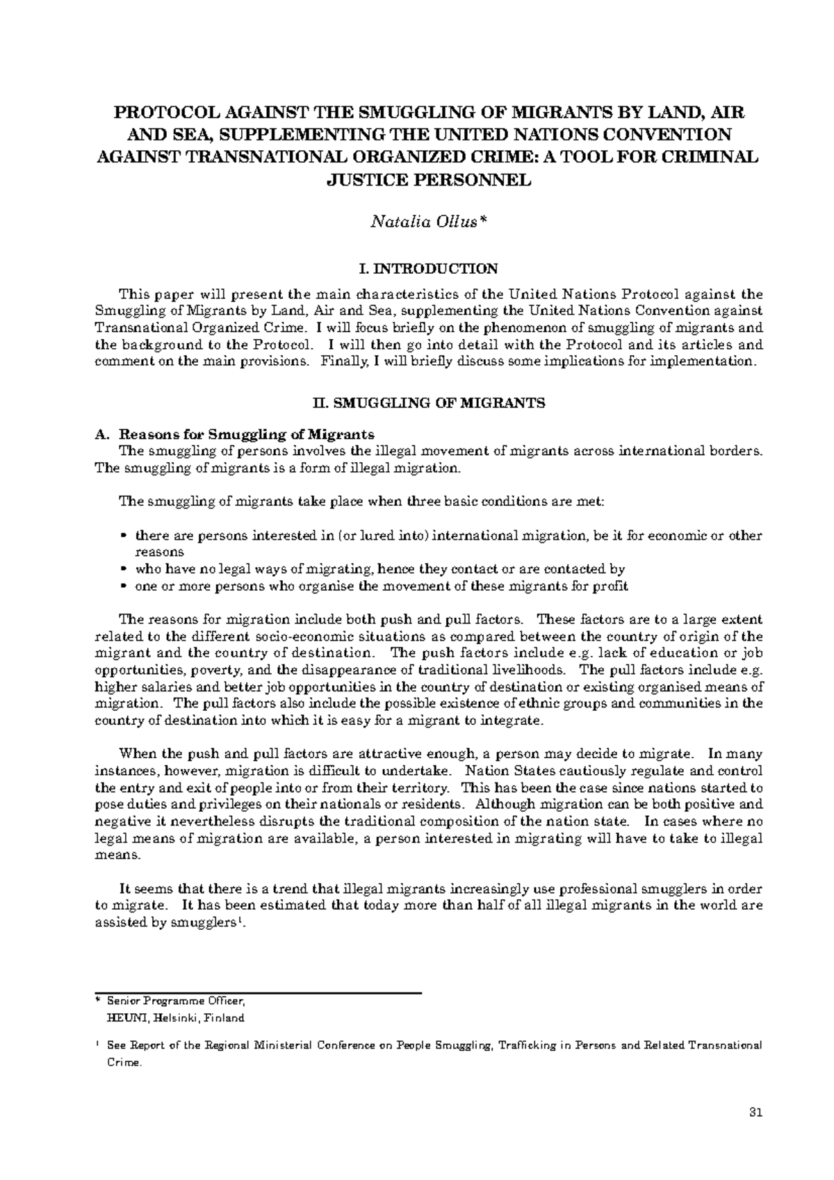 No62 07VE Ollus 2 - Sdfgh - PROTOCOL AGAINST THE SMUGGLING OF MIGRANTS ...