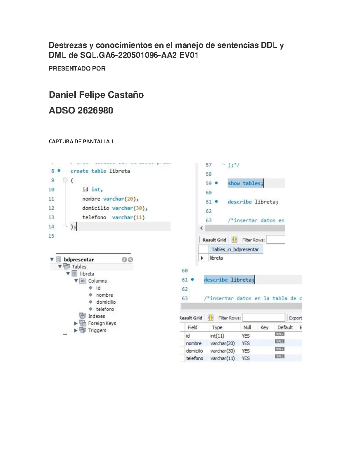 1 DDL y DML de SQL - adso - ADSO - Destrezas y conocimientos en el ...