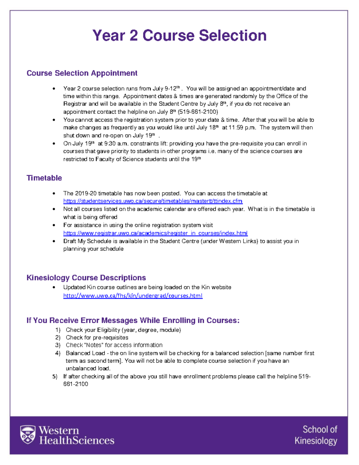 Year 2 Course Selection - Year 2 Course Selection Course Selection ...