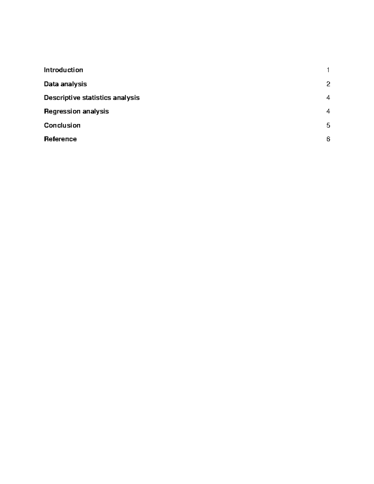 Quantitative Analysis Grp Report - Introduction Data analysis Descriptive statistics analysis ...