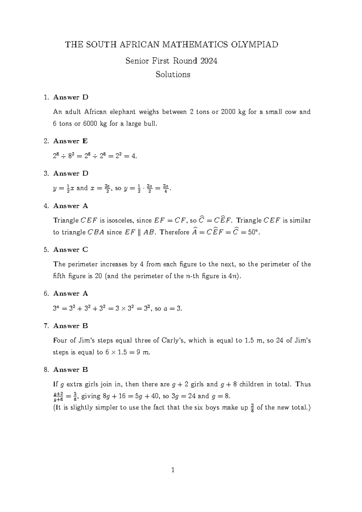 S1s2024 - Easy-to-use - THE SOUTH AFRICAN MATHEMATICS OLYMPIAD Senior ...