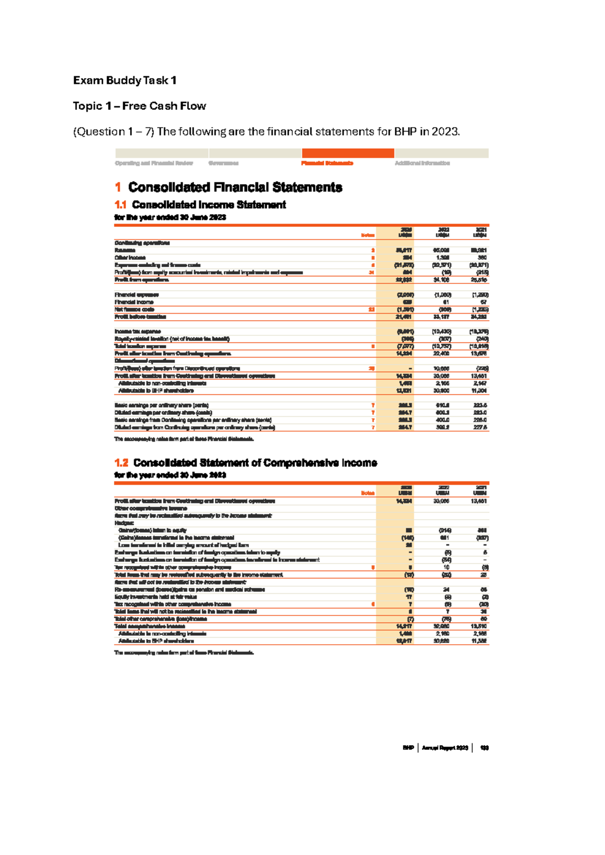 Exam Buddy Questions - Exam Buddy Task 1 Topic 1 – Free Cash Flow ...