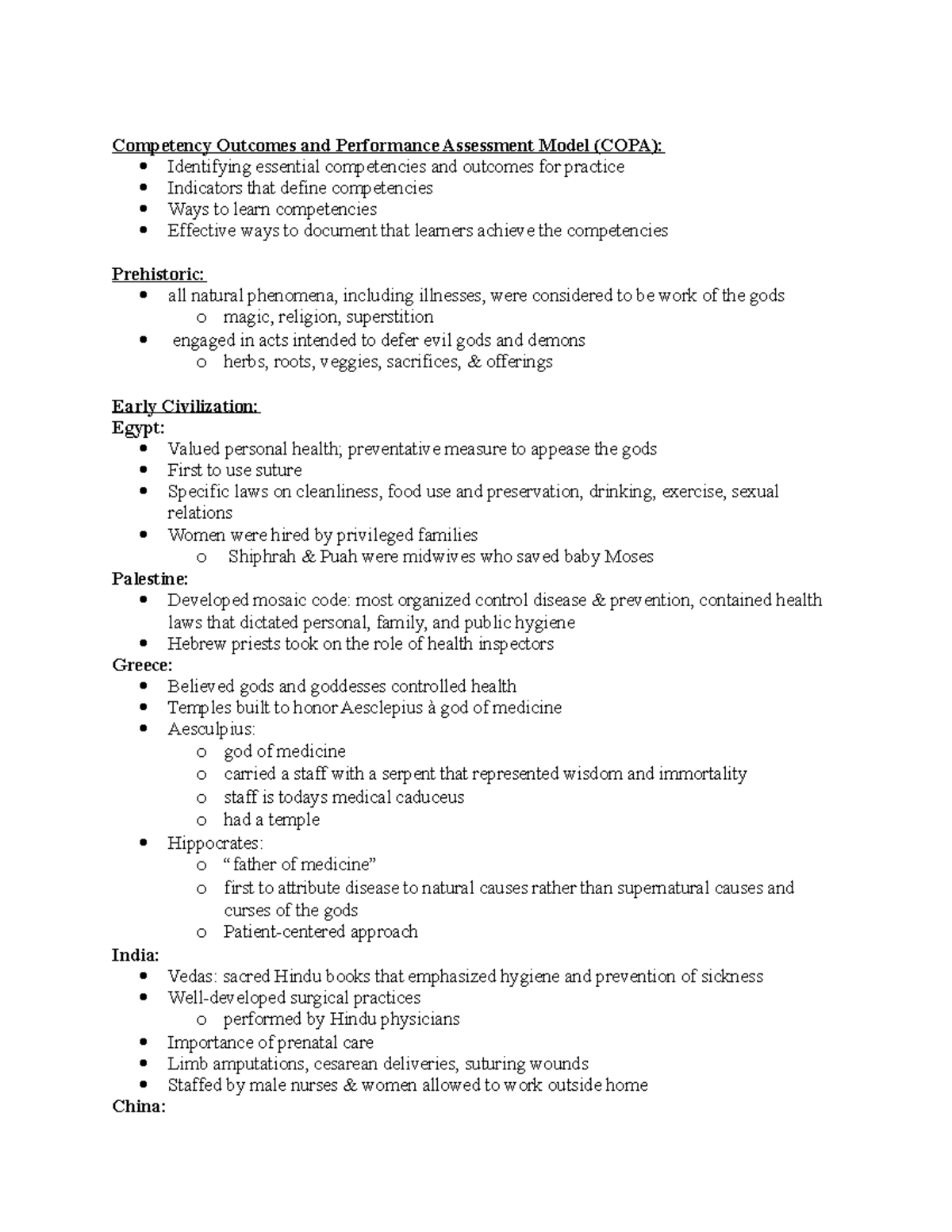 INTRO STUDY GUIDE 1 - Competency Outcomes and Performance Assessment ...