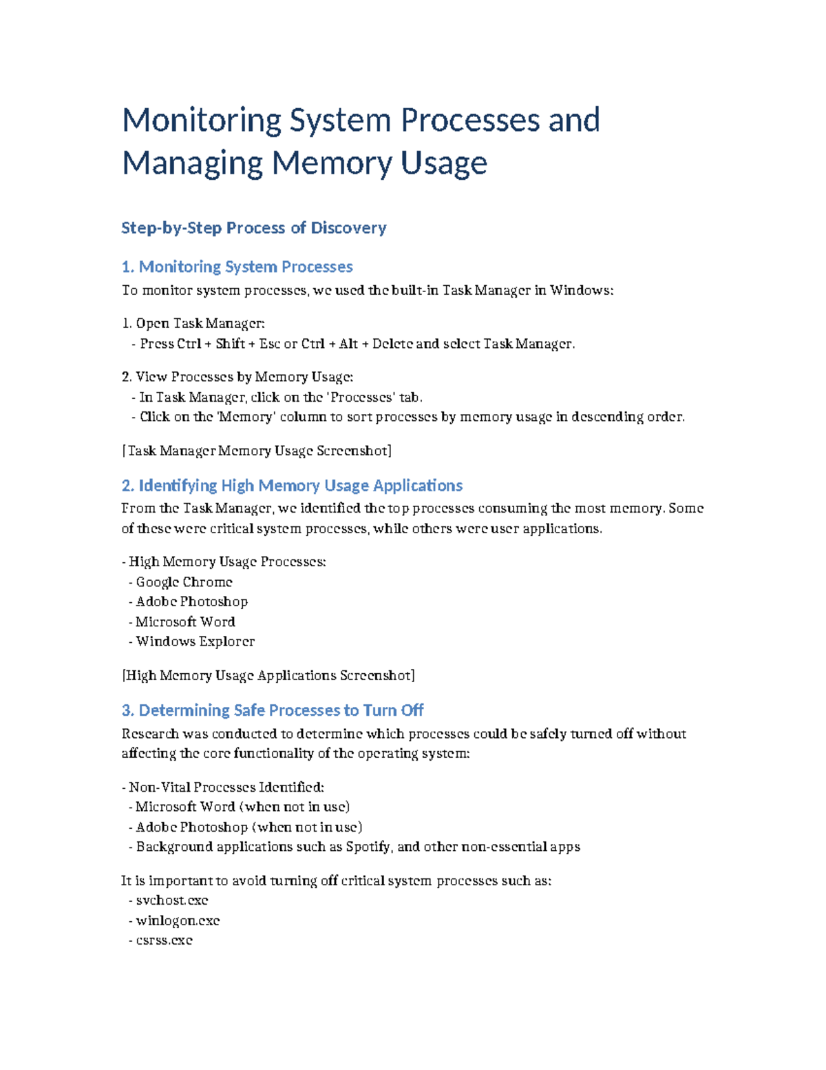 CS 3307 Learning Journal UNIT 7 - Monitoring System Processes and ...
