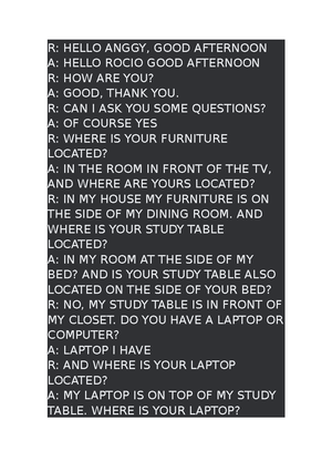 High Beginner MT ORAL TASK (EA) - MIDTERM ORAL TASK Course: High ...