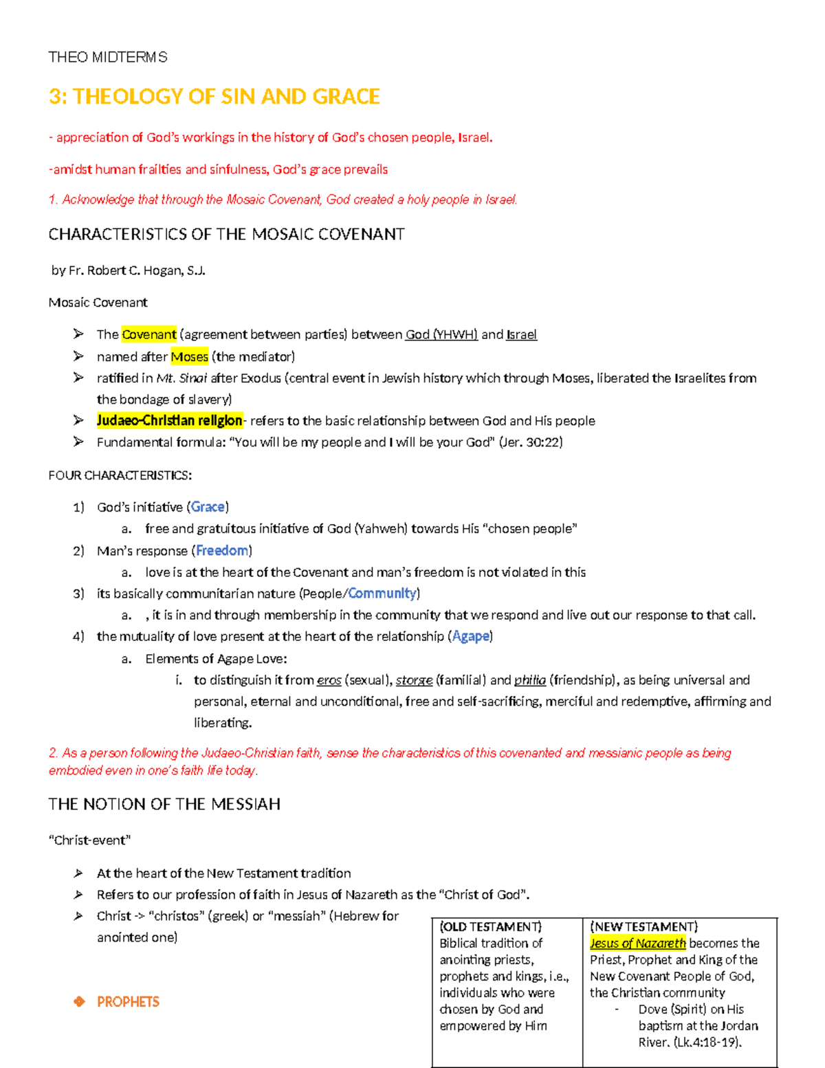 Theo Midterms Theo Midterms рџ ђ 3 Theology Of Sin And Grace