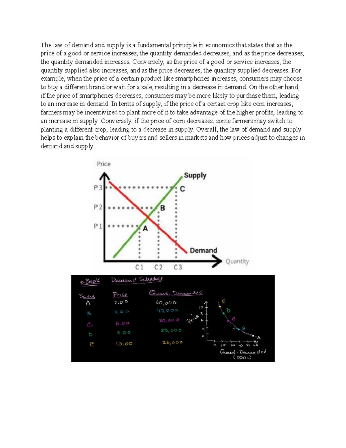 Concept of Demand and Supply in an Economy - The law of demand and ...