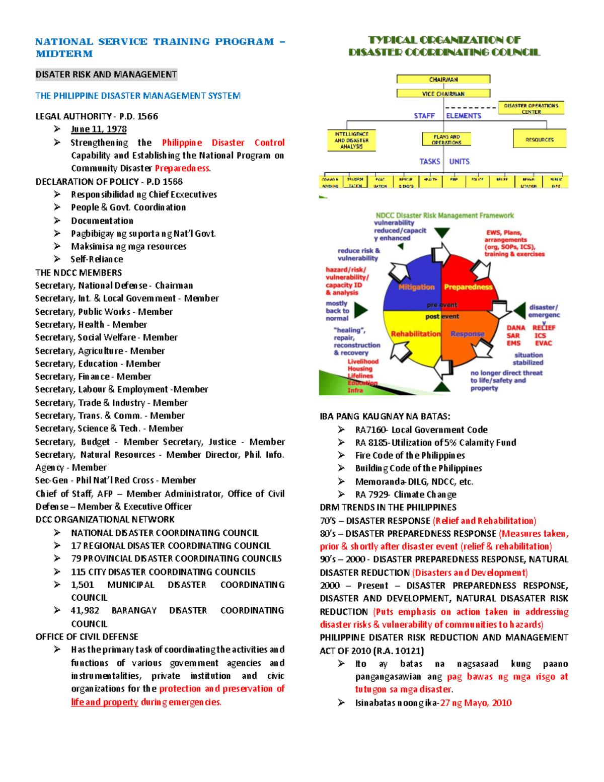 NSTP Midterm - REVIEWR - NATIONAL SERVICE TRAINING PROGRAM – MIDTERM ...
