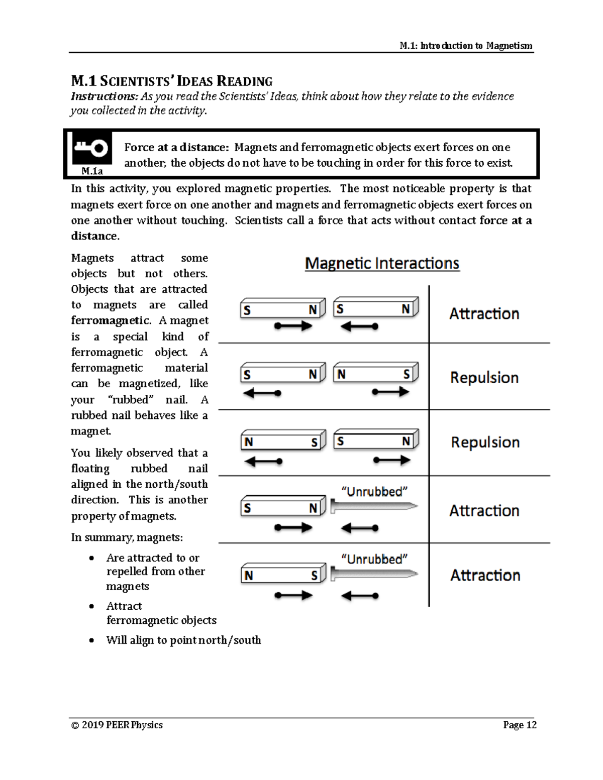 M1 combined reading - M SCIENTISTS’ IDEAS READING Instructions: As you ...