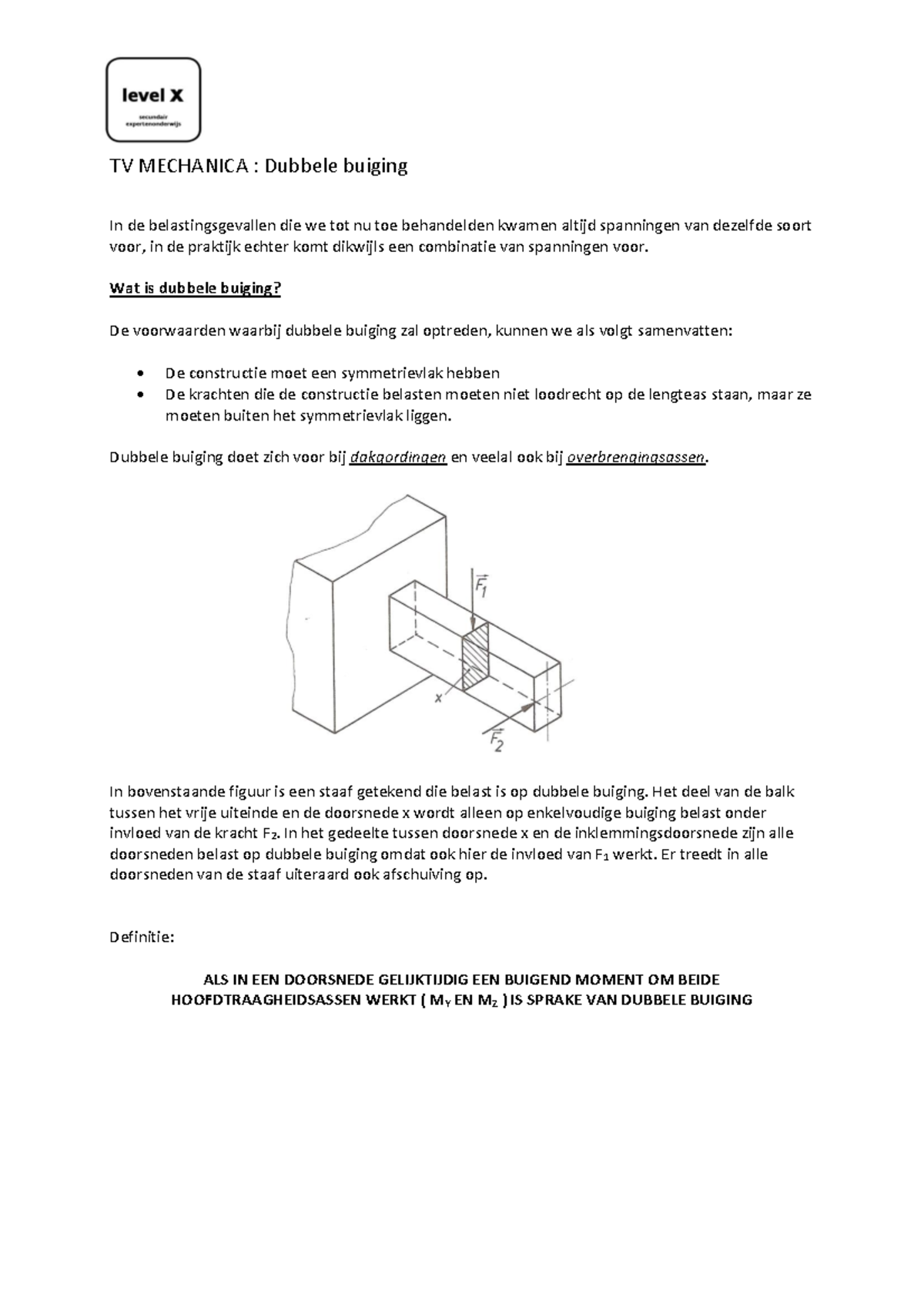 Dubbele buiging - .... - TV MECHANICA : Dubbele buiging In de ...