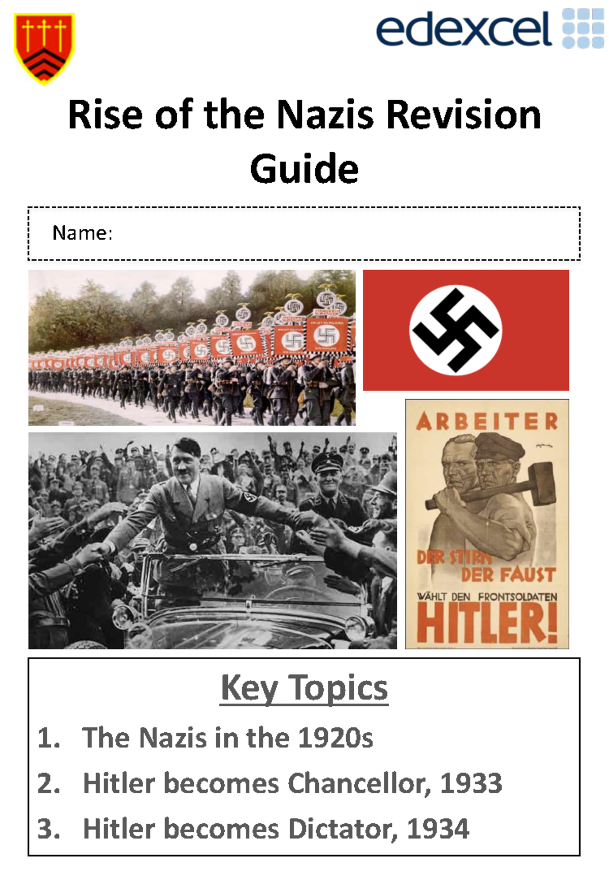 The RIse of the Nazis Revision Guide - Rise of the Nazis Revision Guide ...