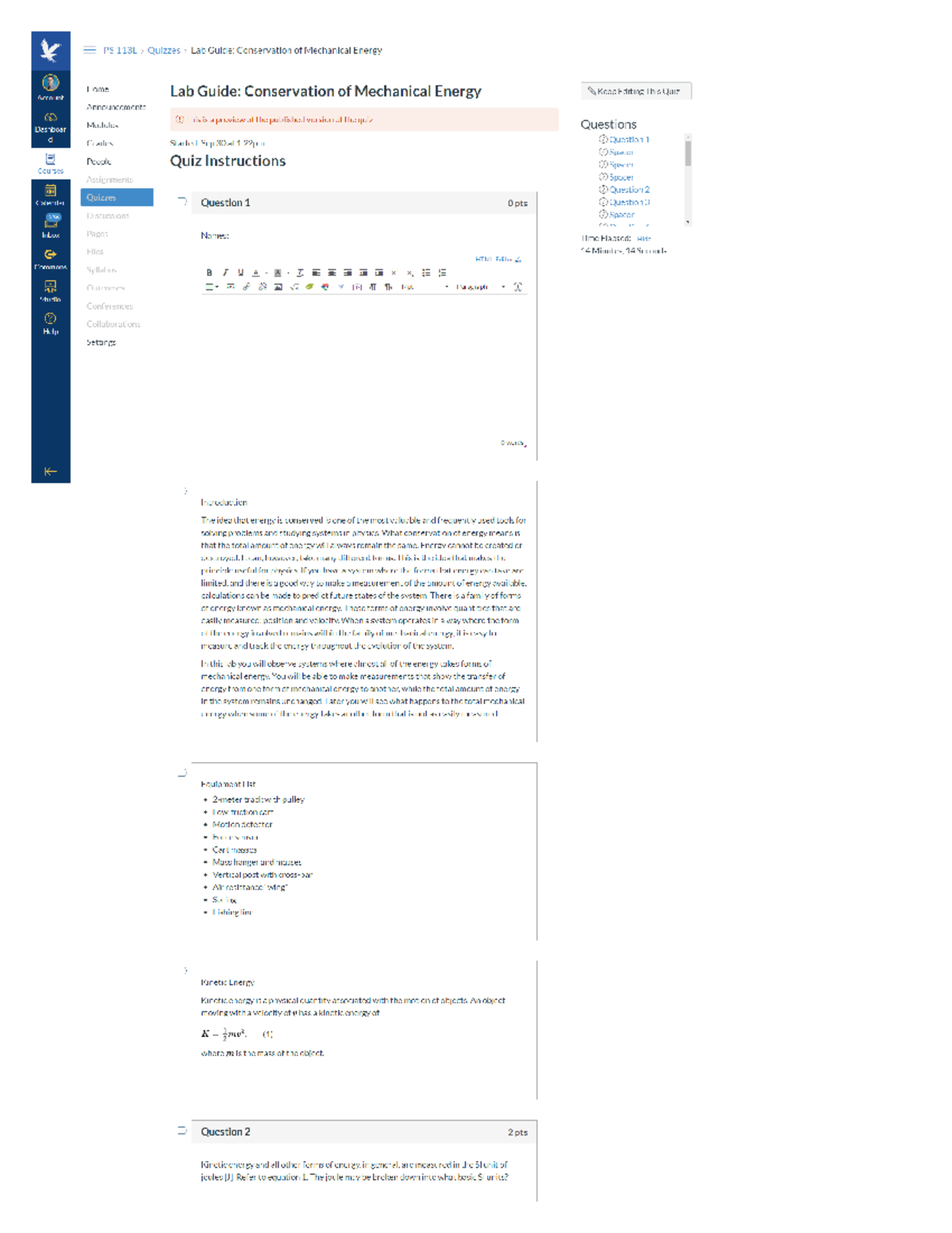 [Reference] Lab Guide Energy Conservation - PS113L - Studocu