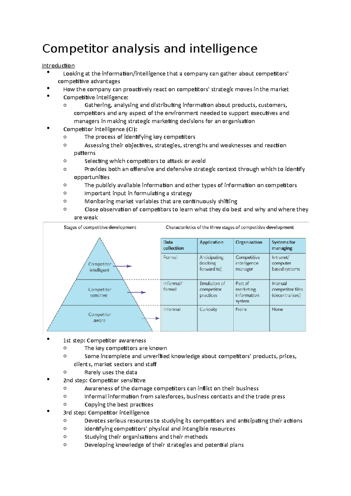 Competitor analysis and intelligence - Competitor analysis and ...