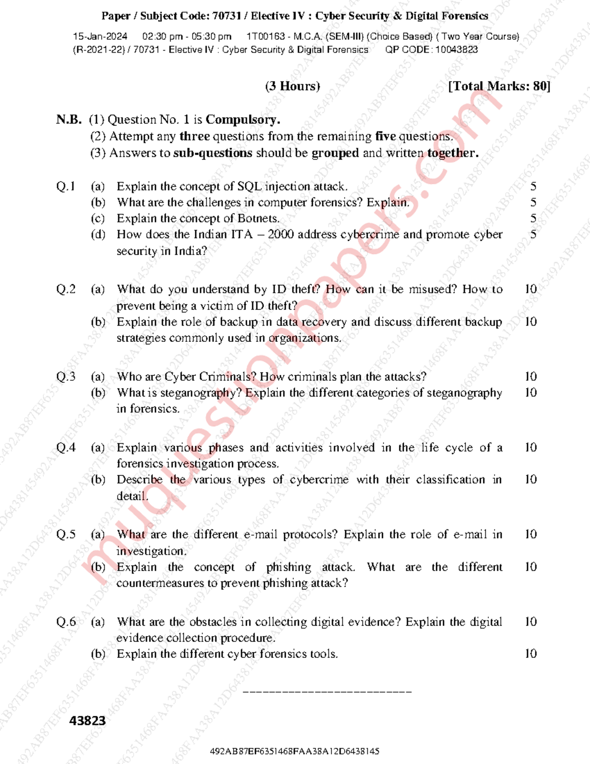 Technology mca-master-of-computer-applications semester-3 2023 december - Studocu