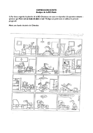 Leçon La BD francophone - Culture de France - La bande dessinée I ...