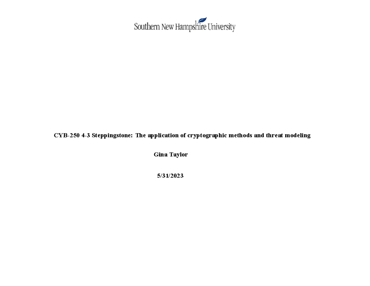 CYB 250 Stepping Stone Two Template Gina - CYB-250 4-3 Steppingstone ...